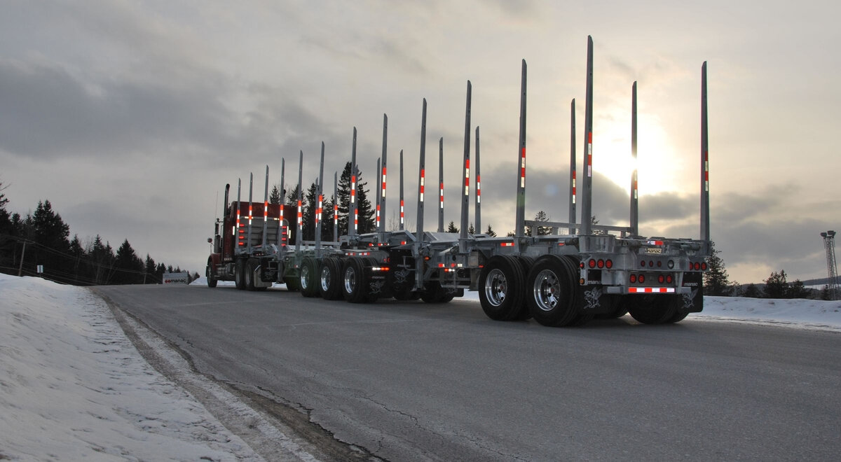 POWERWING B-Train Log Trailer | Manac